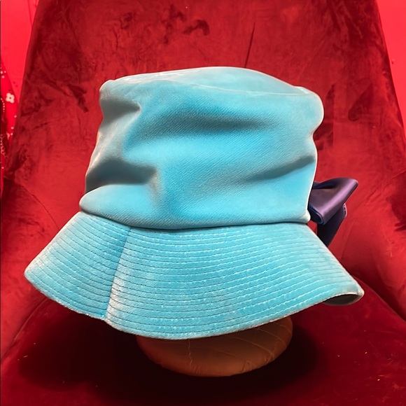 Accessories | Vintage Blue Velvet Bucket Hat | Poshmark